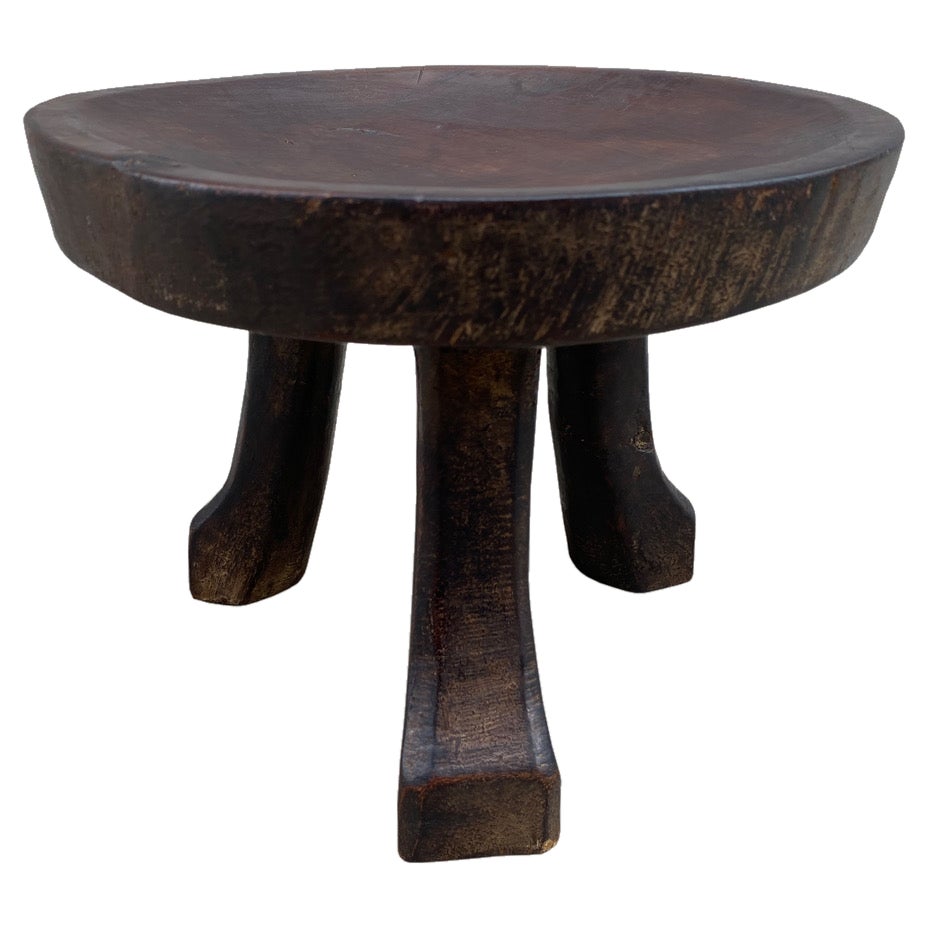 African Tribal Cameroon Grasslands Wood carved stool 20th Century For ...