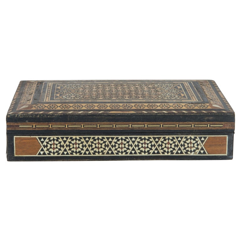 1960s Middle Eastern Marquetry Box at 1stDibs