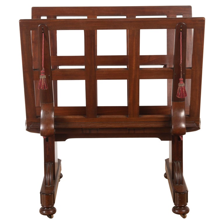 19th Century Mahogany Folio Stand For Sale at 1stDibs