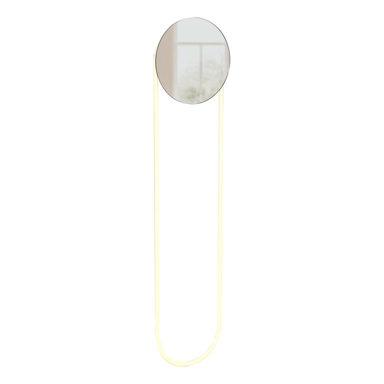 Ra Wall Mirror Modern Hand Bent Neon Wall Sconce Lighting by Studio d ...