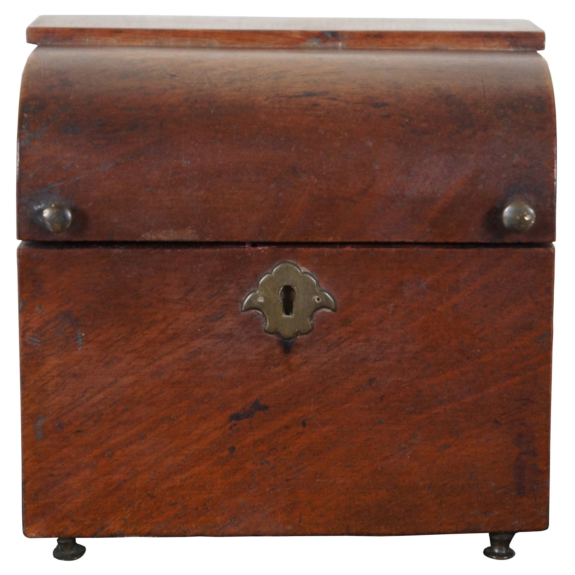 American History Oxblood Tooled Leather Faux Book Box Trinket Keepsake ...