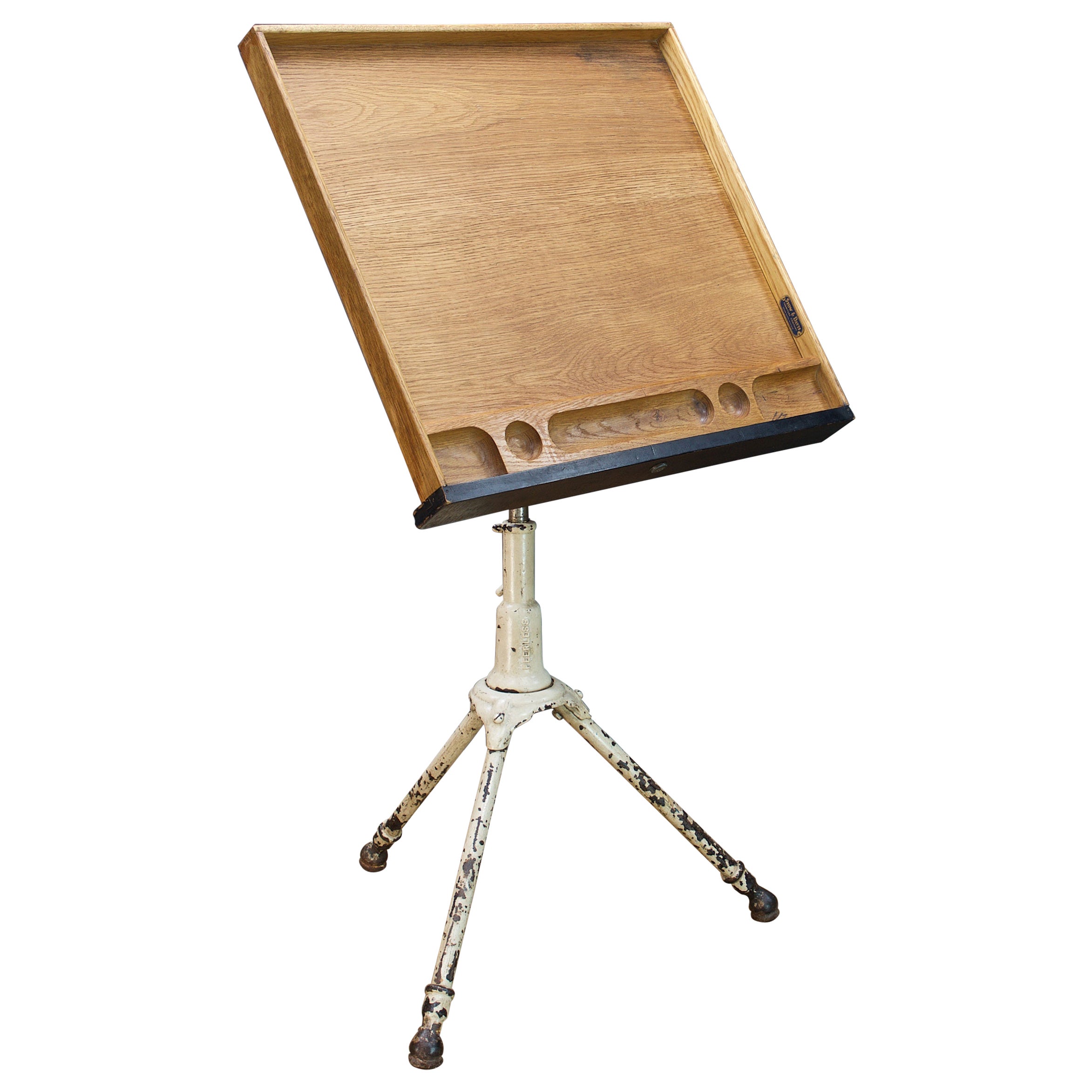 Professional Industrial Adjustable Drafting Table at 1stDibs ...