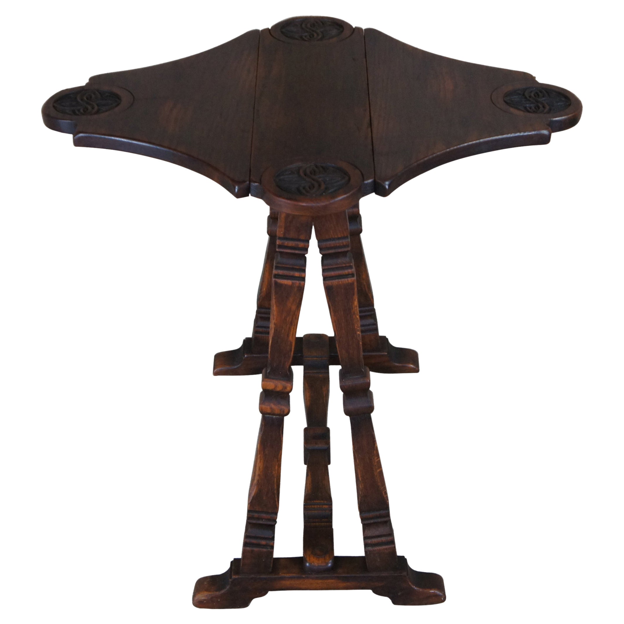 Walnut Drop-leaf End Table For Sale at 1stDibs