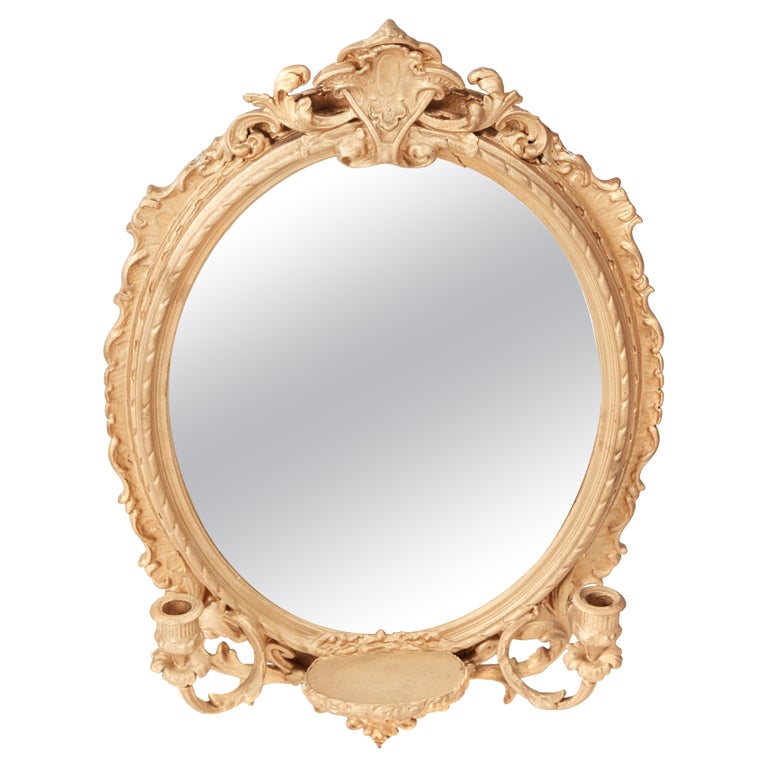 Antique 19th Century Victorian Oval Wall Mirror at 1stDibs | oval ...