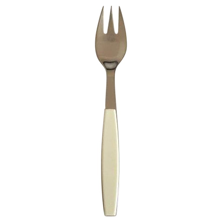 Georg Jensen Strata White Luncheon Fork For Sale at 1stDibs