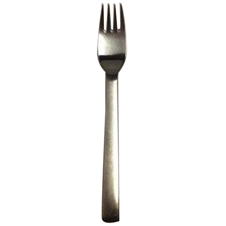 Georg Jensen New York Matt Stainless Dinner Fork For Sale at 1stDibs