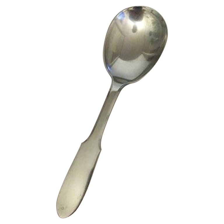 Georg Jensen Stainless 'Mitra' Serving Spoon Matt For Sale at 1stDibs