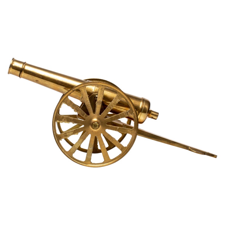 Brass Tabletop Model of a Cannon For Sale at 1stDibs | tabletop cannon