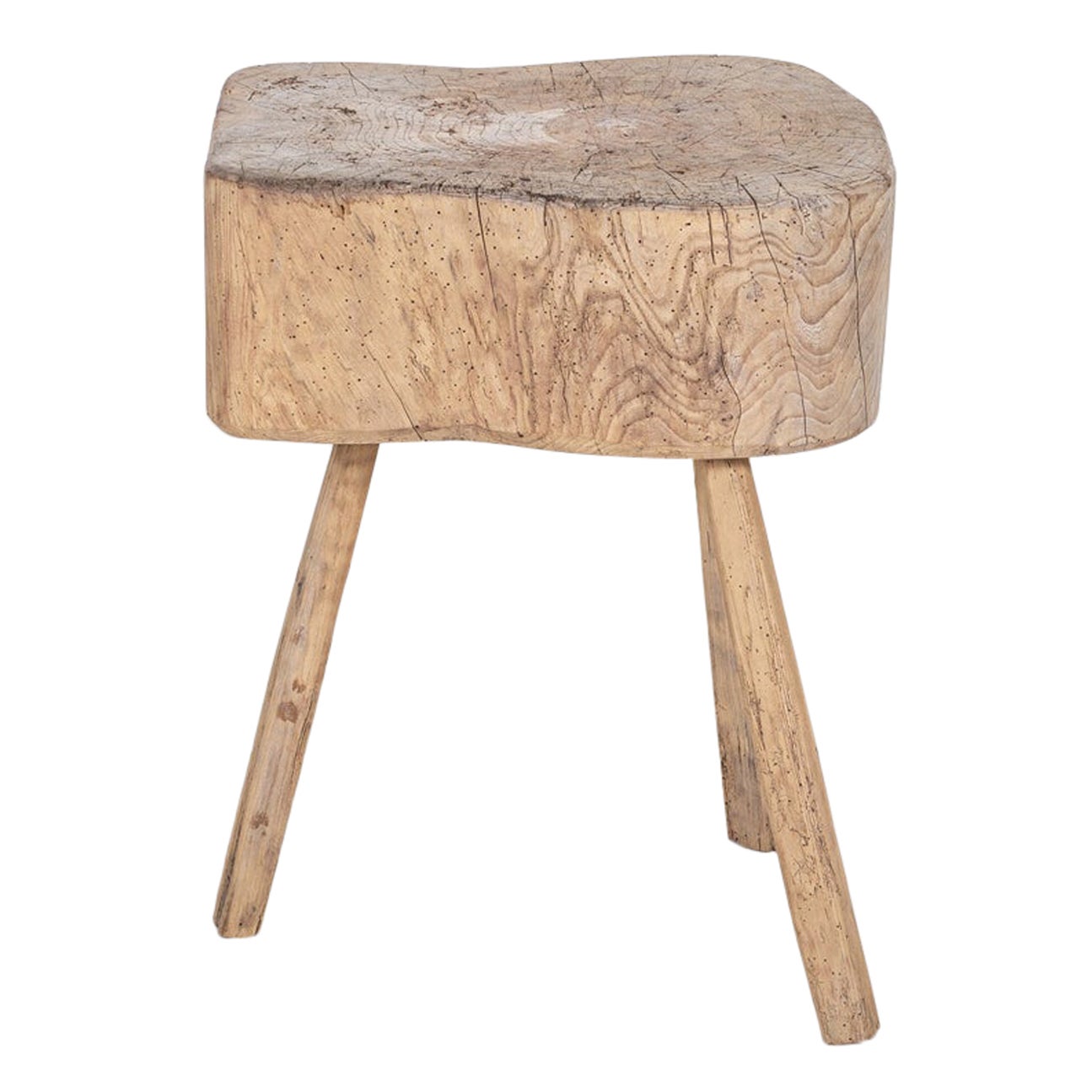 Primitive Chopping Block Table at 1stDibs
