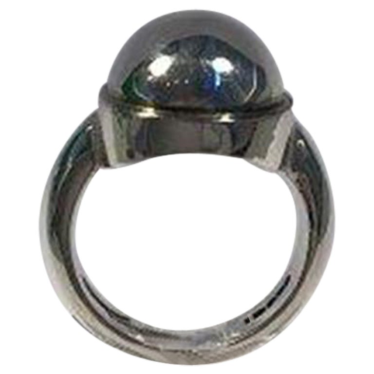 Hans Hansen Sterling Silver Modernist Kinetic Ring Denmark Vintage ...