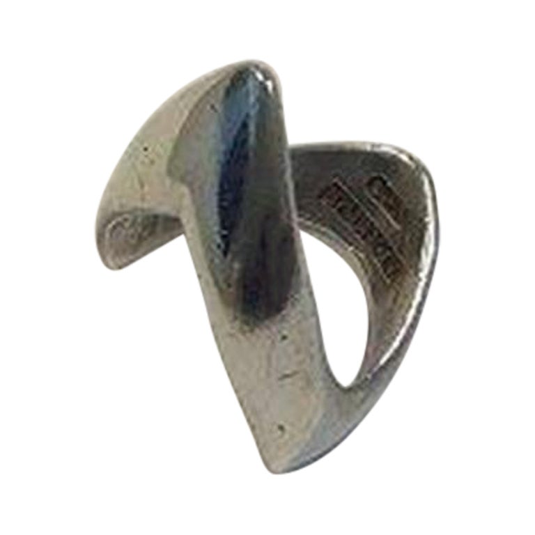 Danish Sterling Silver Ring 'Mitre' For Sale at 1stDibs