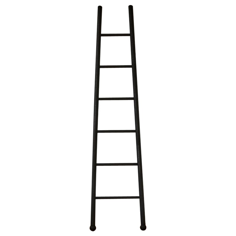 Black Oak Modern Ladder, Tall Skinny For Sale at 1stDibs