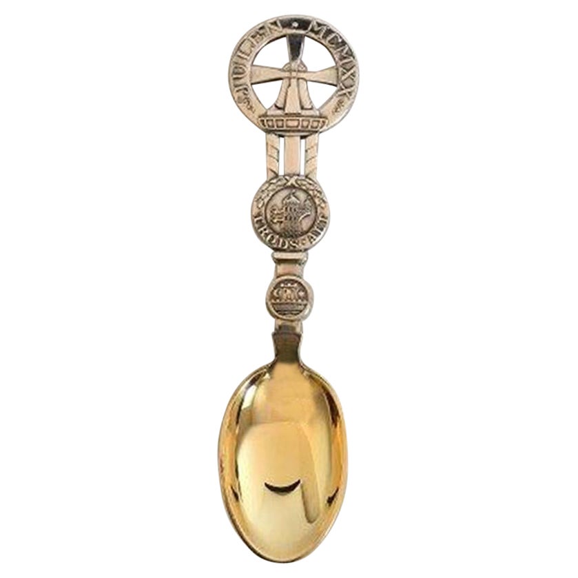 12 Danish Mocha Spoons in Gilded Silver, Approximate 1930s For Sale at ...