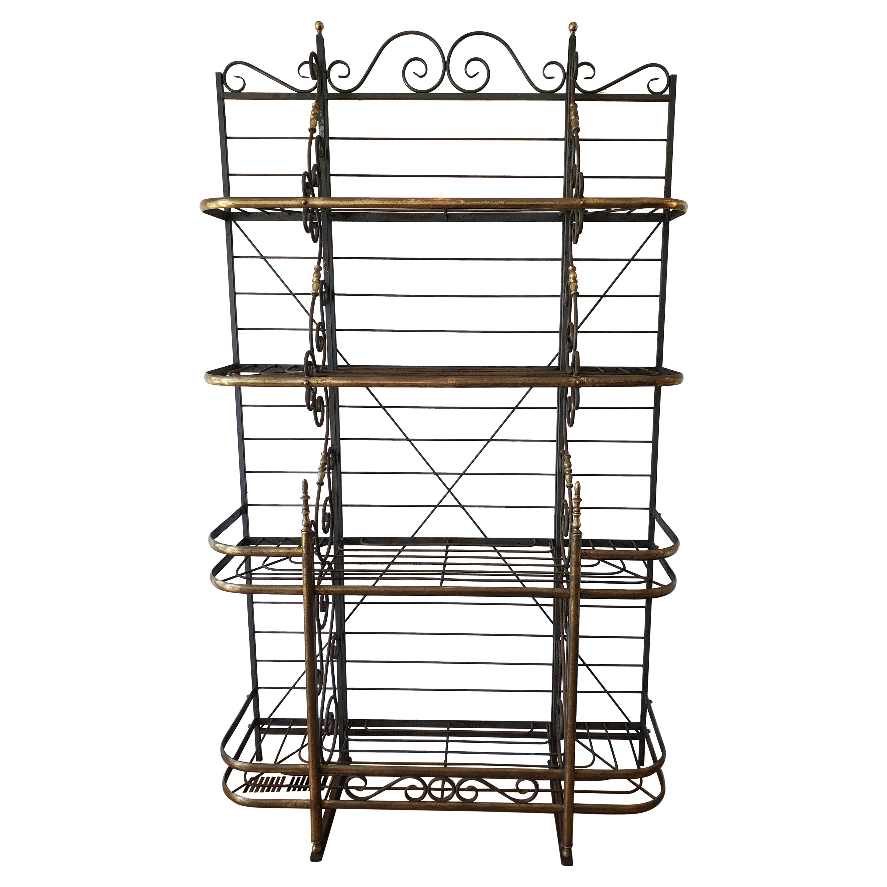 Vintage Iron Baker's Rack by Woodard at 1stDibs