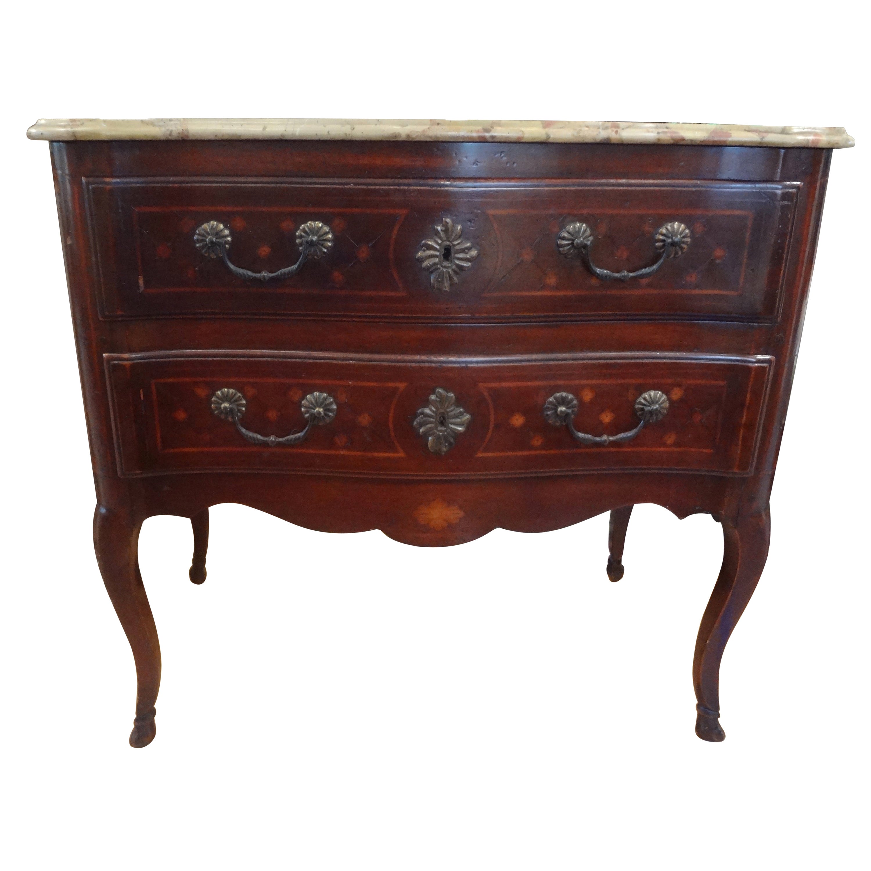 Louis XV Style Walnut Dresser-Dressing Table, 19th Century For Sale at ...