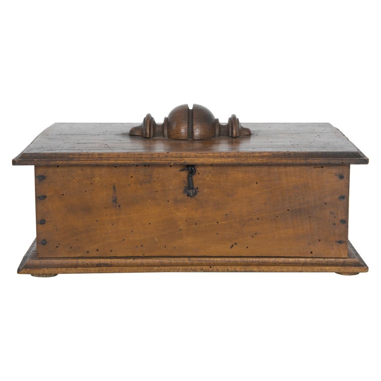 Antique French Wooden Box at 1stDibs