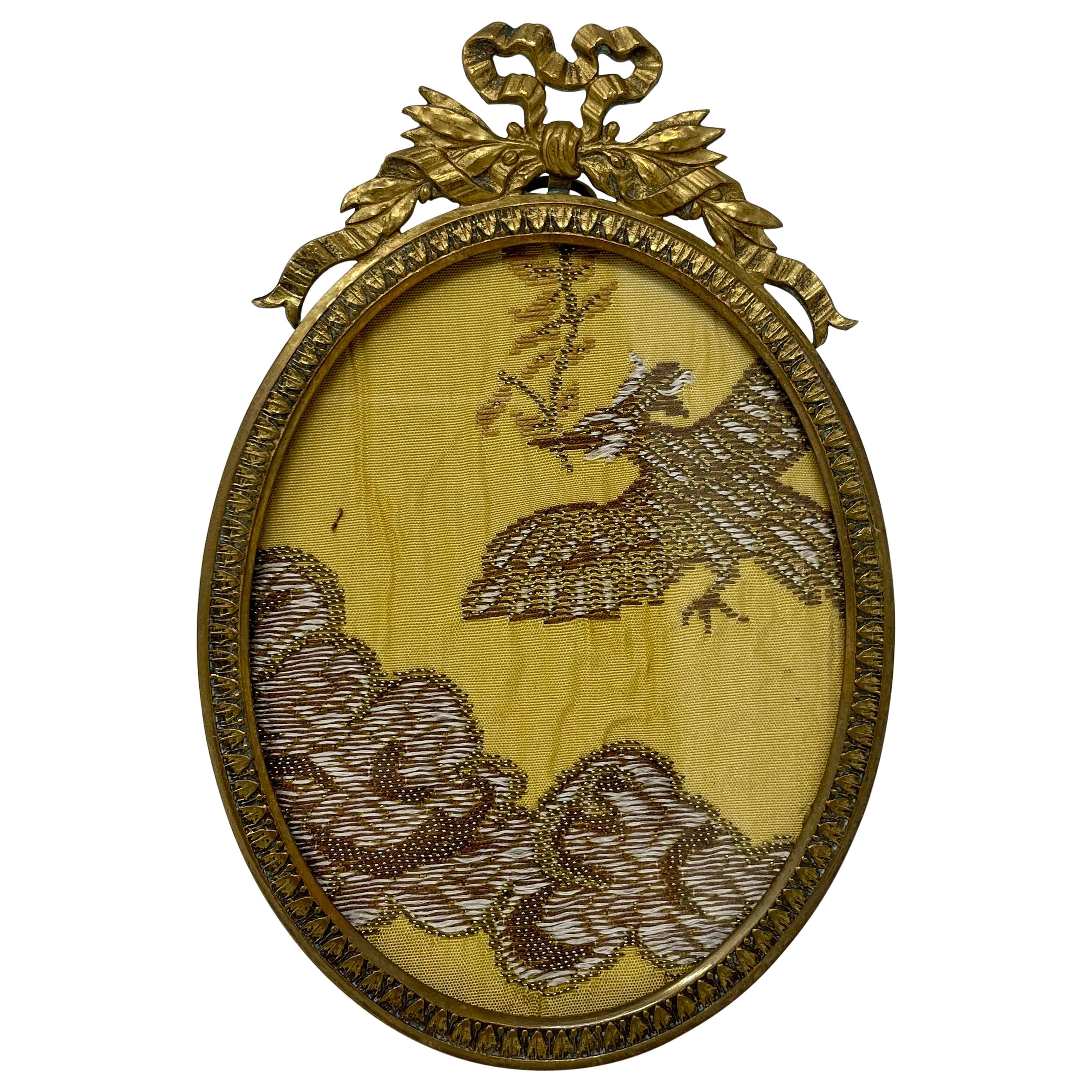 Antique French Gold Bronze Rectangular Desktop Picture Frame, Circa ...