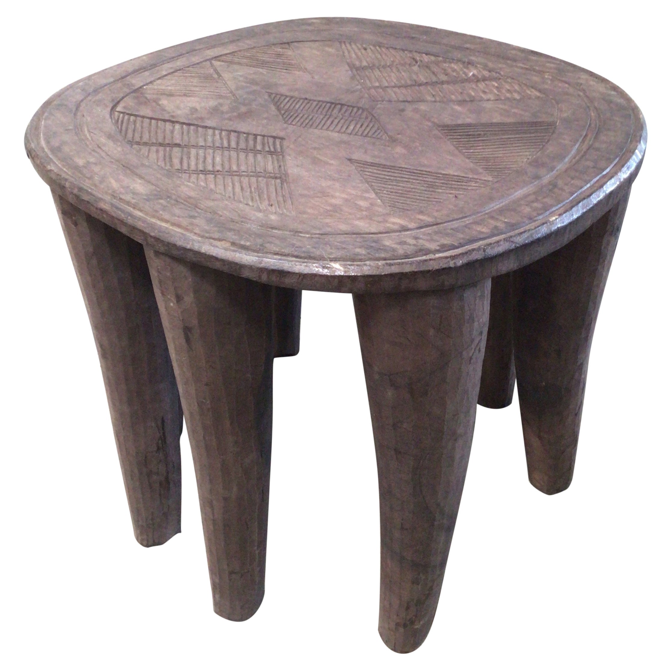 Interesting Boho Chic African Side Table at 1stDibs