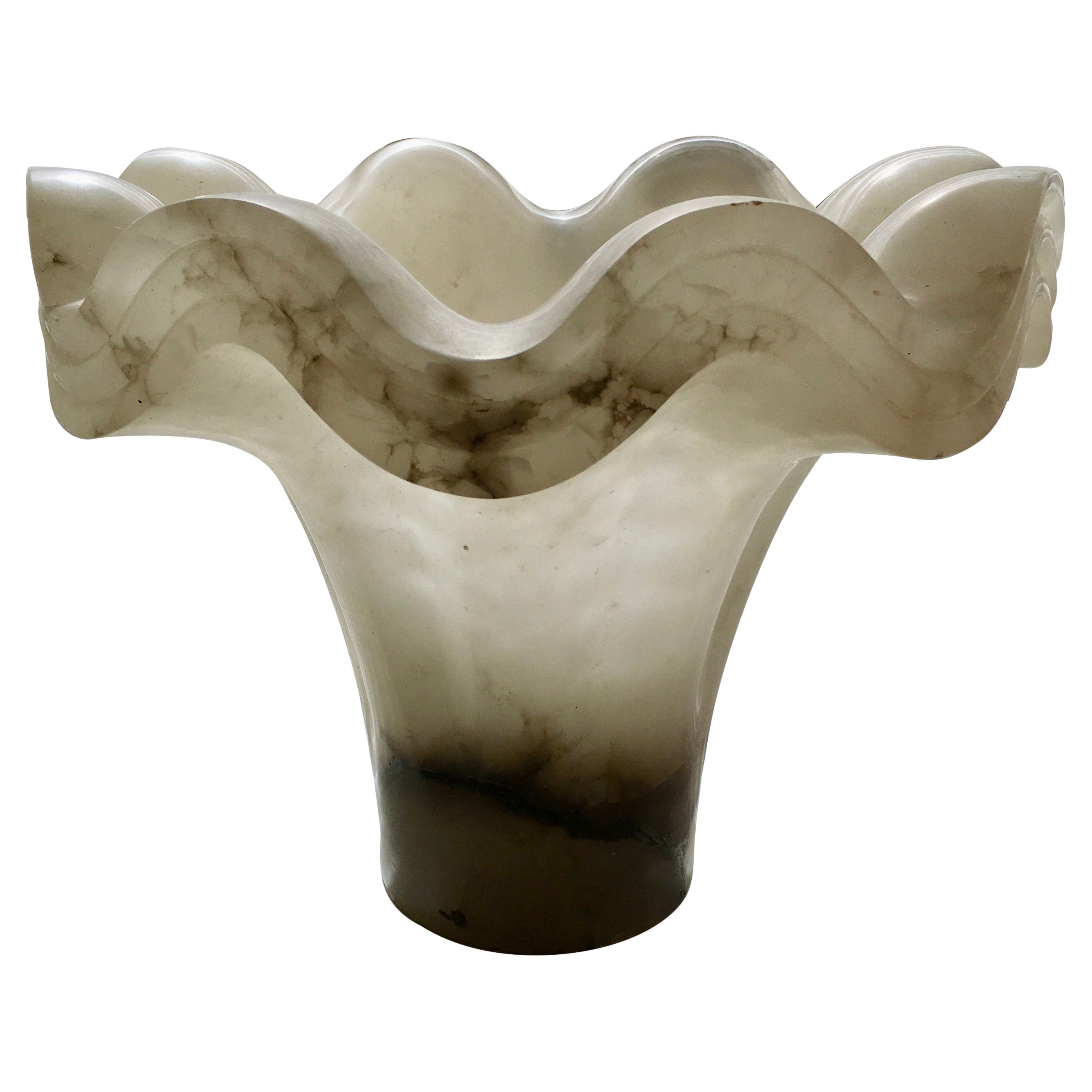 Art deco alabaster and marble polar bear lamp For Sale at 1stDibs