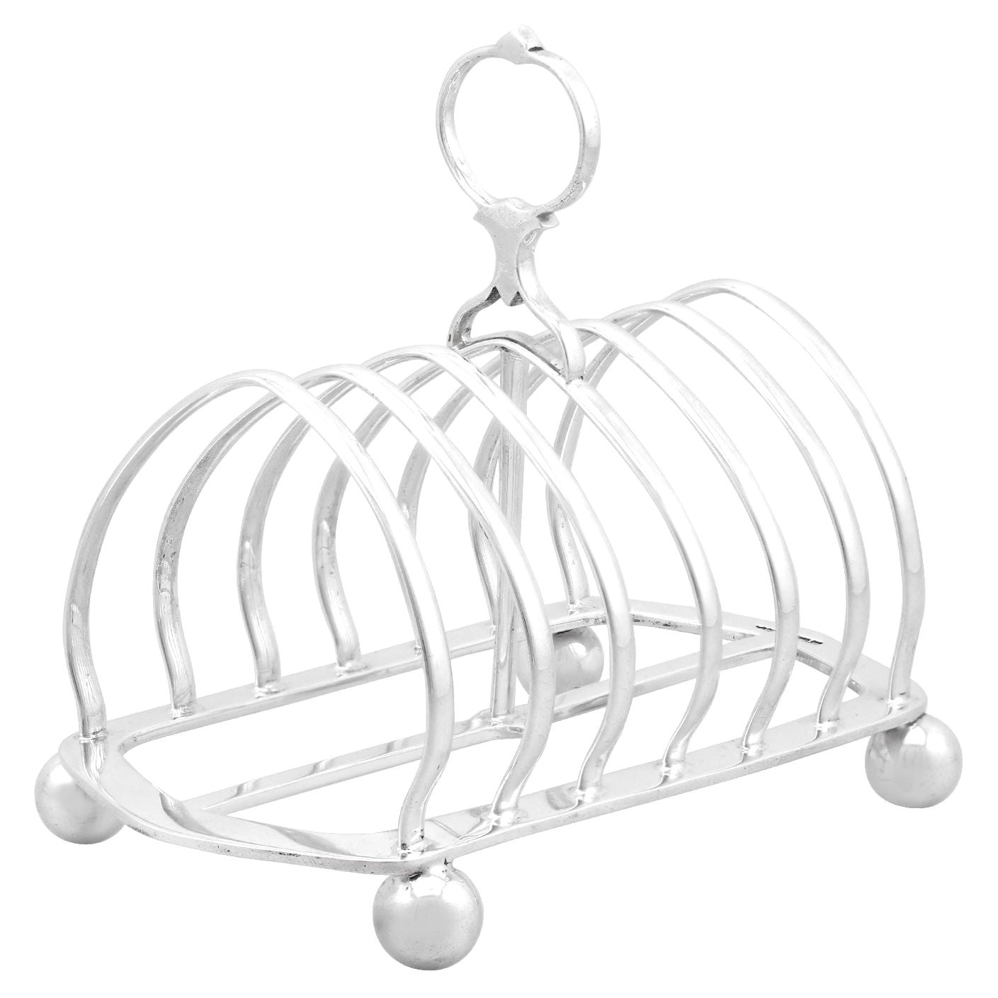 Antique Georgian Sterling Silver Toast/Letter Rack, 1796 at 1stDibs