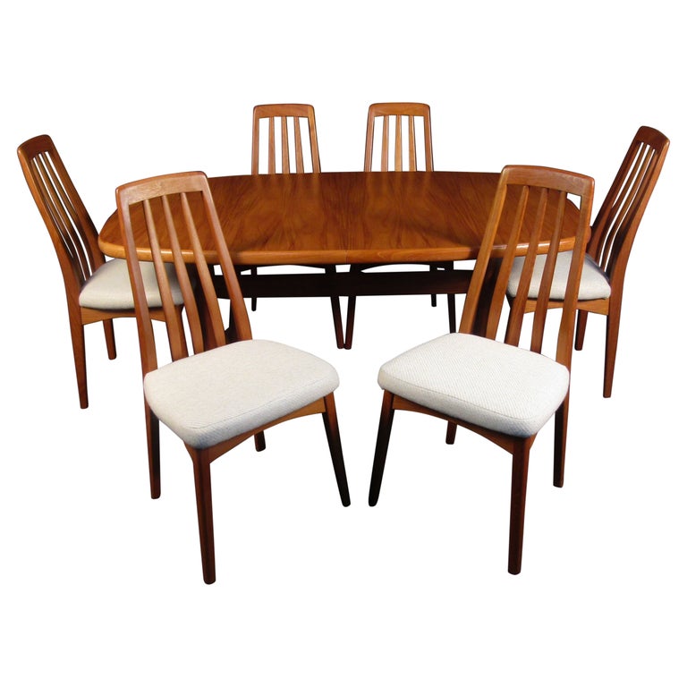 Mid-Century Modern Benny Linden Danish Teak Dining Set For Sale at 1stDibs