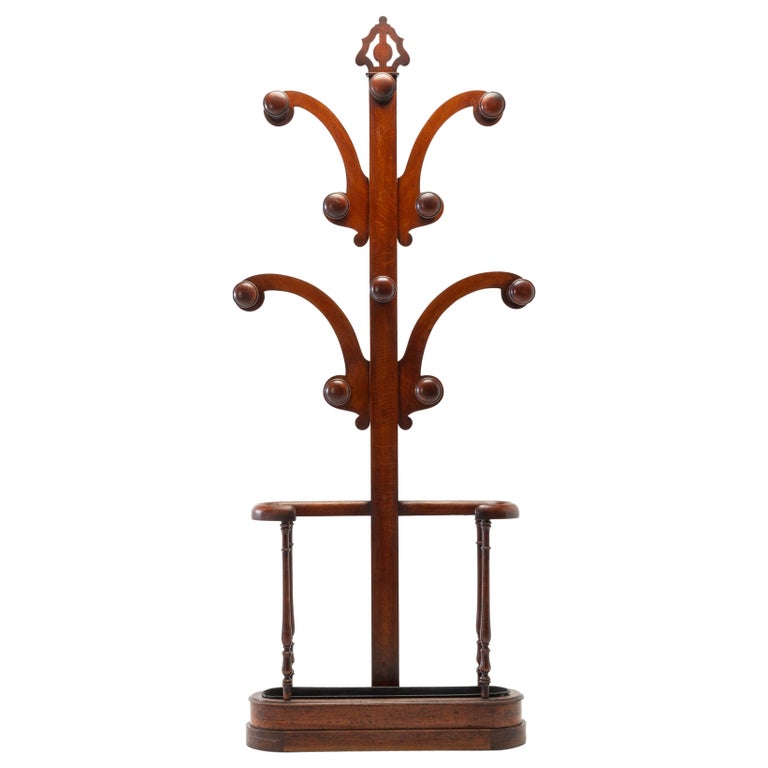 19th Century Oak 'Hall Tree' Coat and Umbrella Stand at 1stDibs