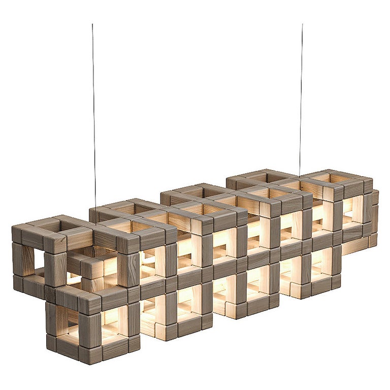 Fractal Blockchain Chandelier For Sale at 1stDibs