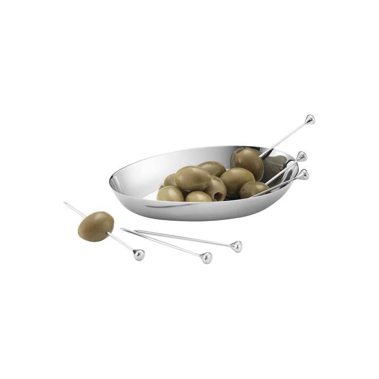 Sky Food/Cocktail Sticks Stainless Steel, 6 Pcs For Sale at 1stDibs