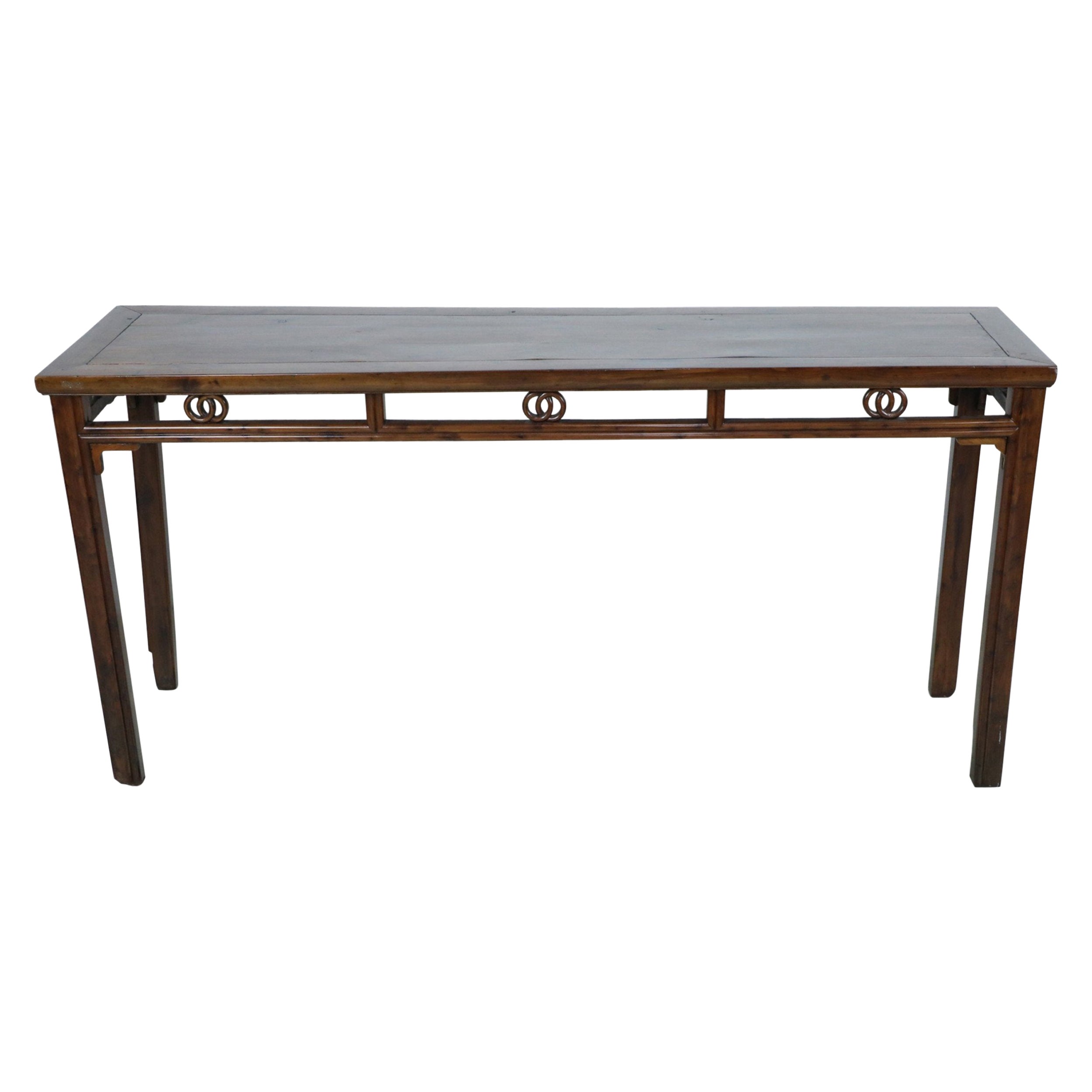 Asian Hardwood Console Table For Sale at 1stDibs