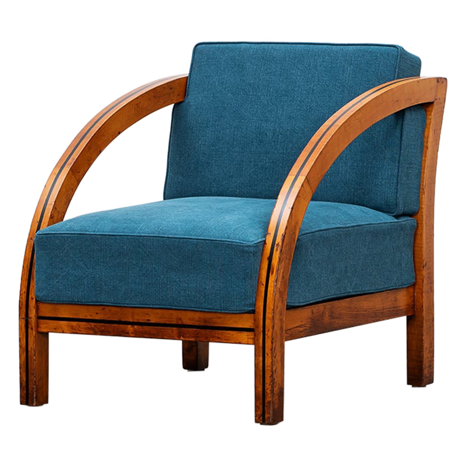 Pair of Gilded Lounge Chairs, 1920s at 1stDibs