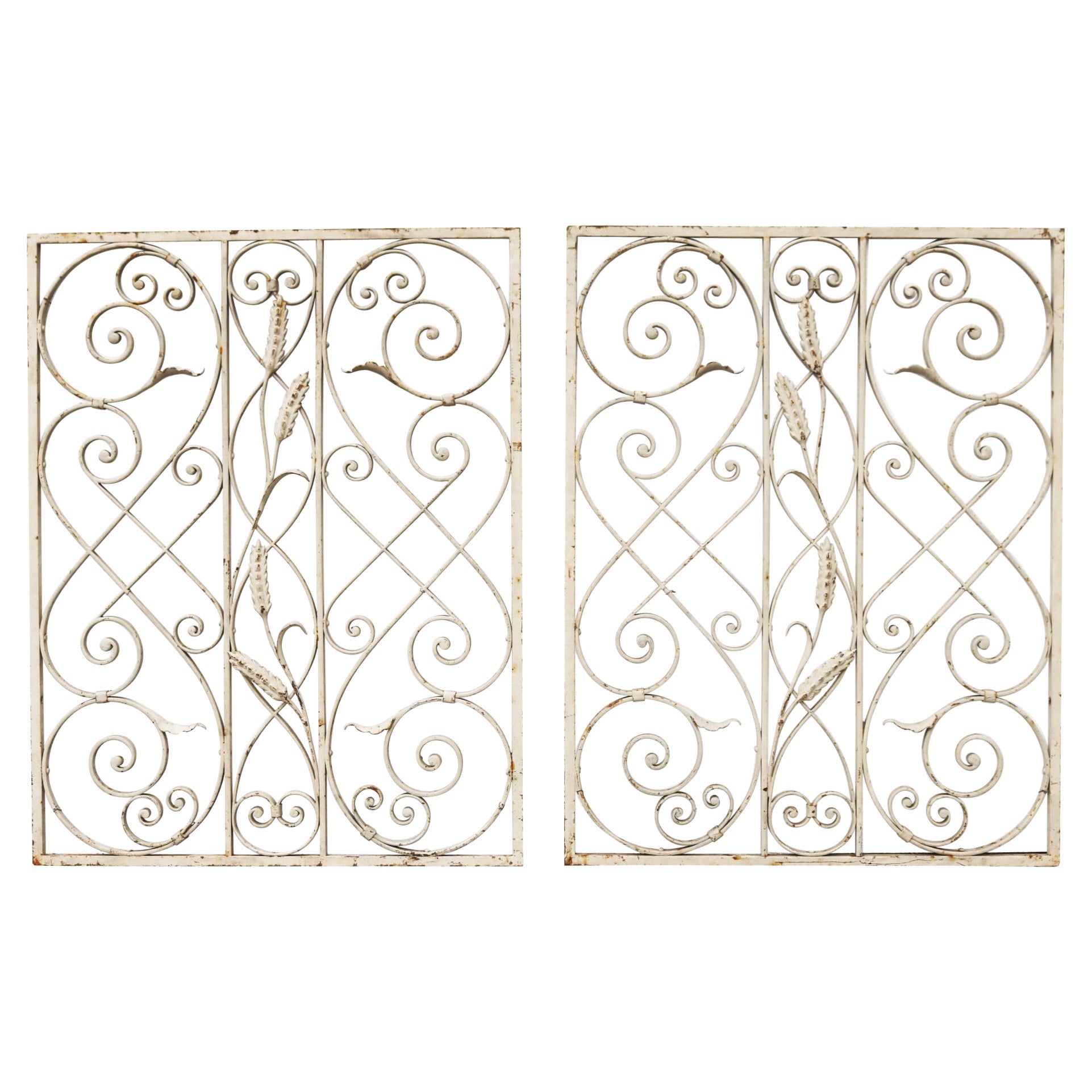 Decorative Art Deco Bronze Floral Grill from the Bronx at 1stDibs