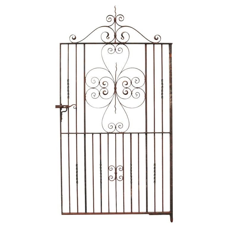 Large Reclaimed Wrought Iron Gate For Sale at 1stDibs