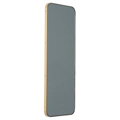 Quadris Black Tinted Rectangular Customisable Mirror with a Black Frame ...
