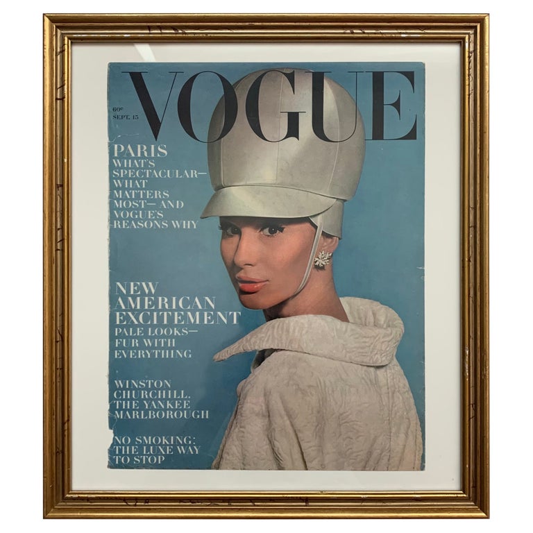 Vogue Magazine September 1963 Framed Cover For Sale at 1stDibs