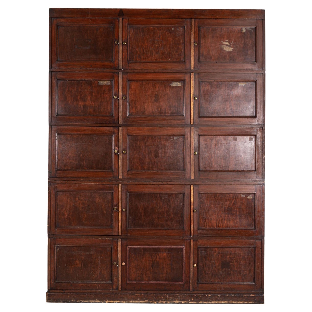 Large English Oak Solicitors Notary Deeds Cabinet at 1stDibs