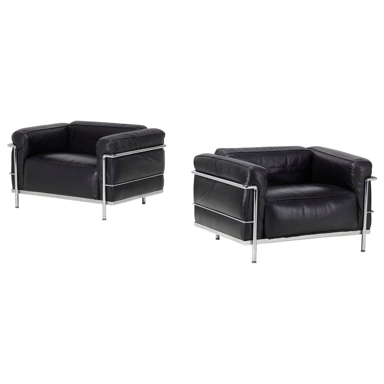 Pair of Lc3 Lounge Chairs For Sale at 1stDibs