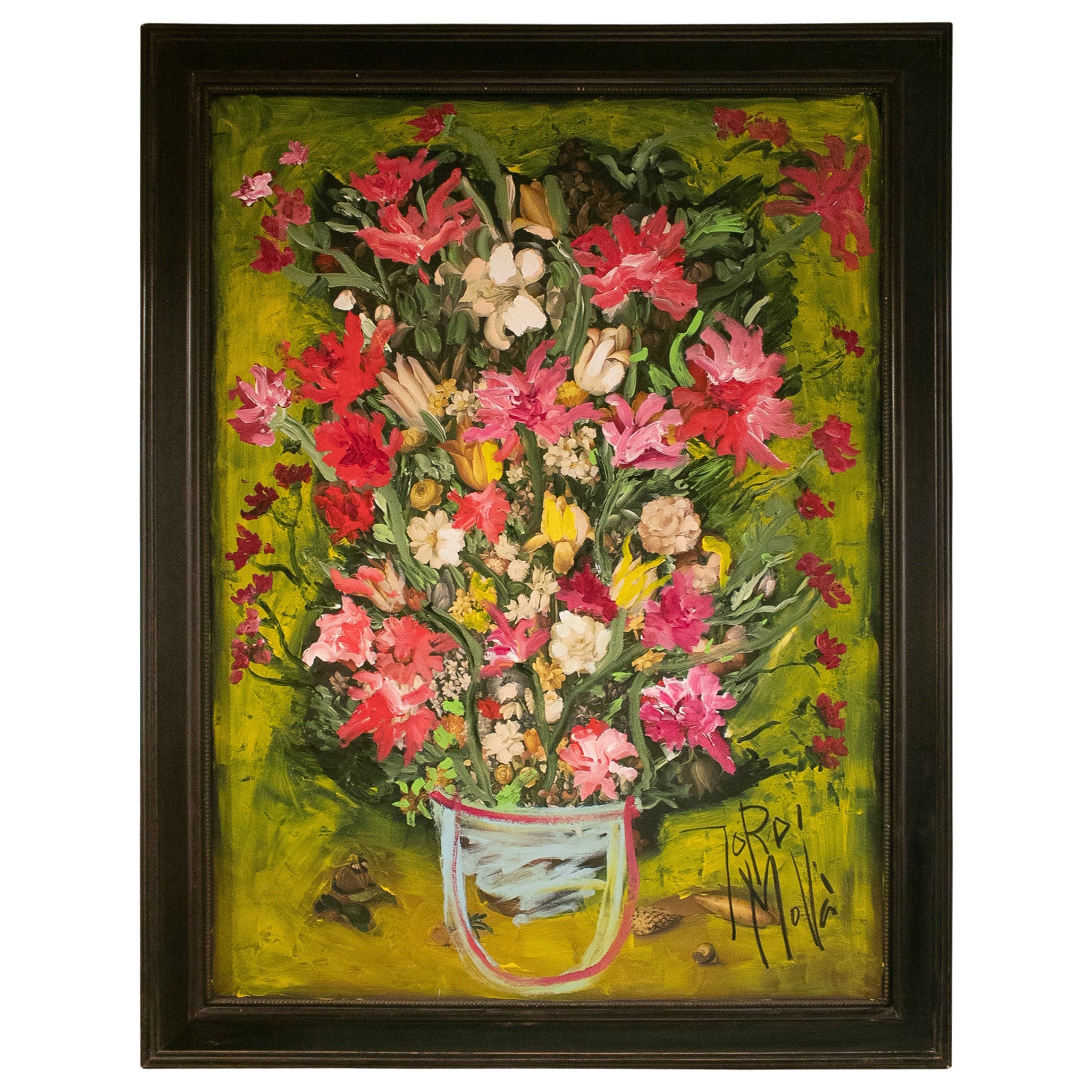 Jordi Mollá, 2021 "Flower Power" Marbella Series Oil Painting For Sale ...