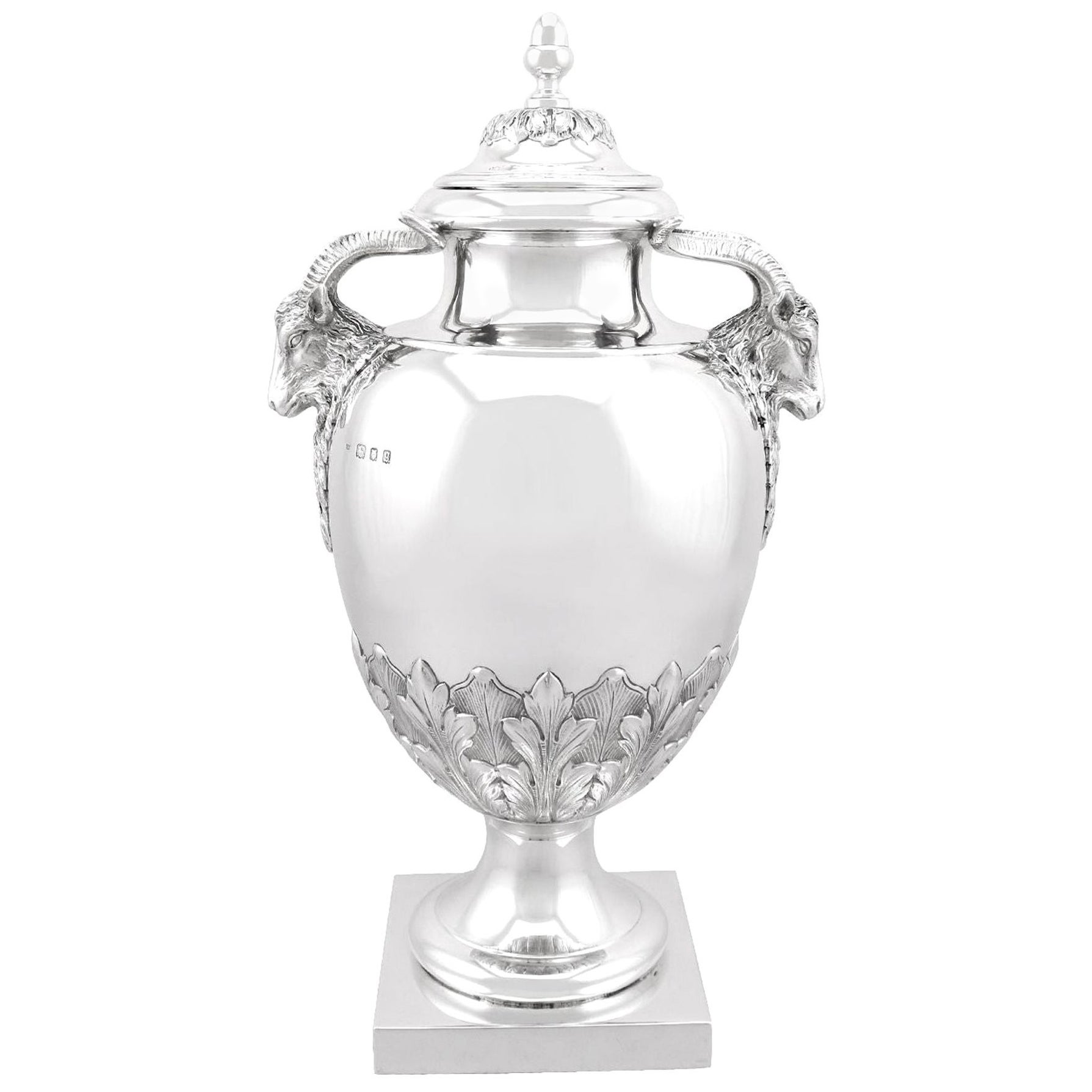 Pretty Antique English Sterling Silver Vase For Sale at 1stDibs