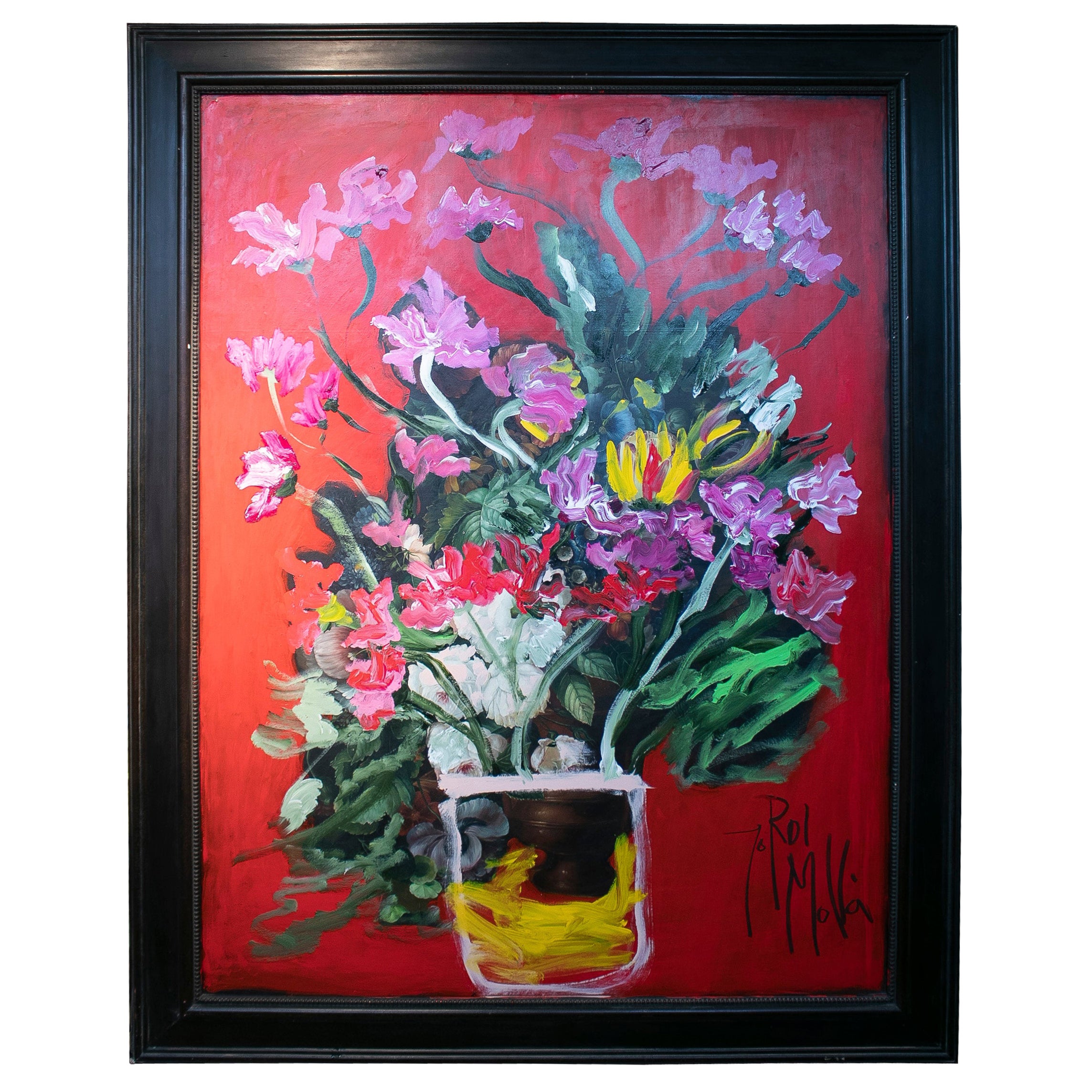 Jordi Mollá, 2021 "Flower Power" Marbella Series Oil Painting at 1stDibs
