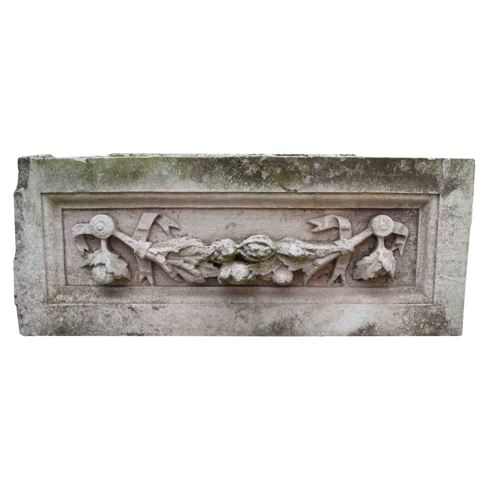 Antique Carved Portland Stone Plaque at 1stDibs