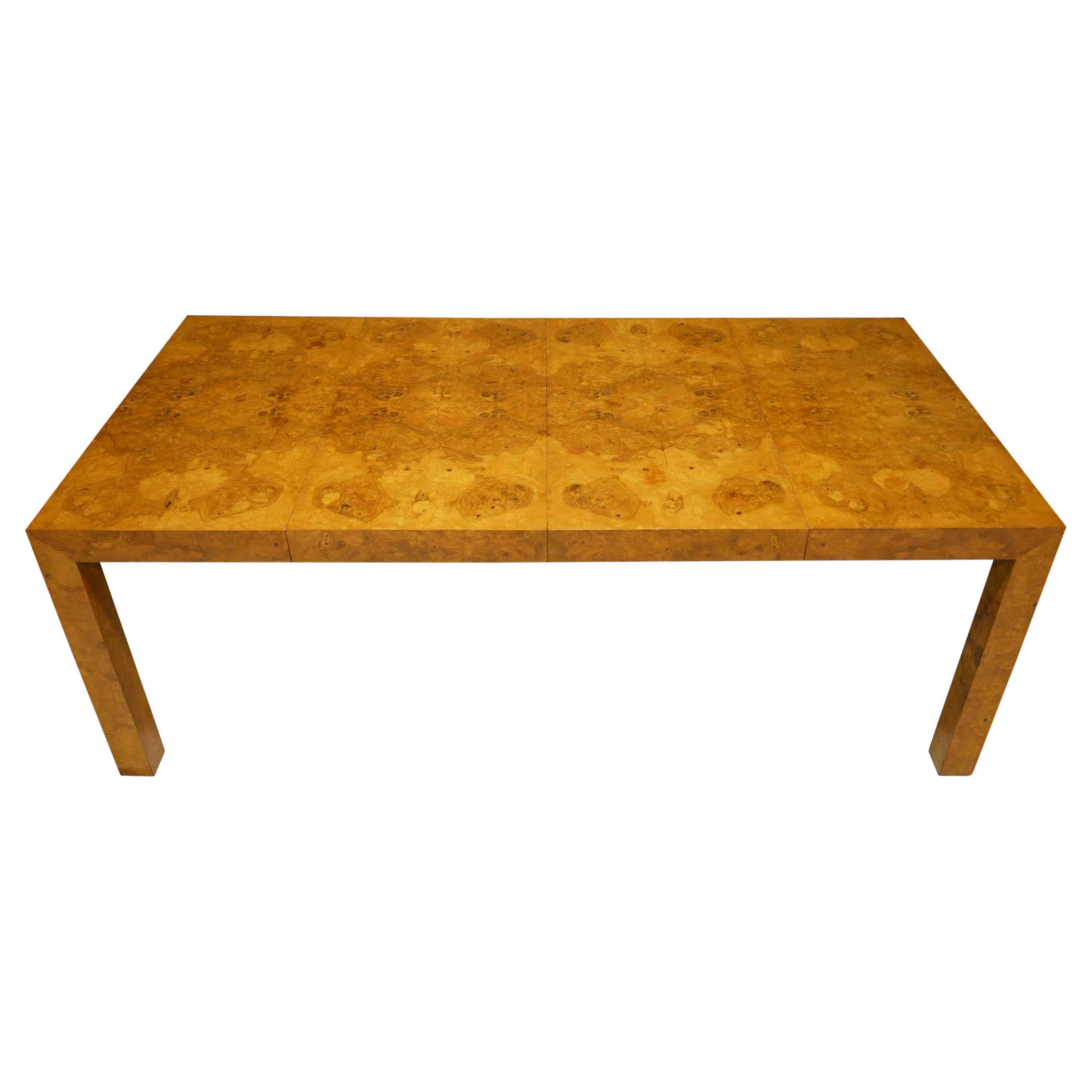 Milo Baughman Olivewood Burl Parsons Dining Table For Sale At 1stDibs Milo Baughman Olivewood Burl Parsons Dining Table For Sale At 1stDibs