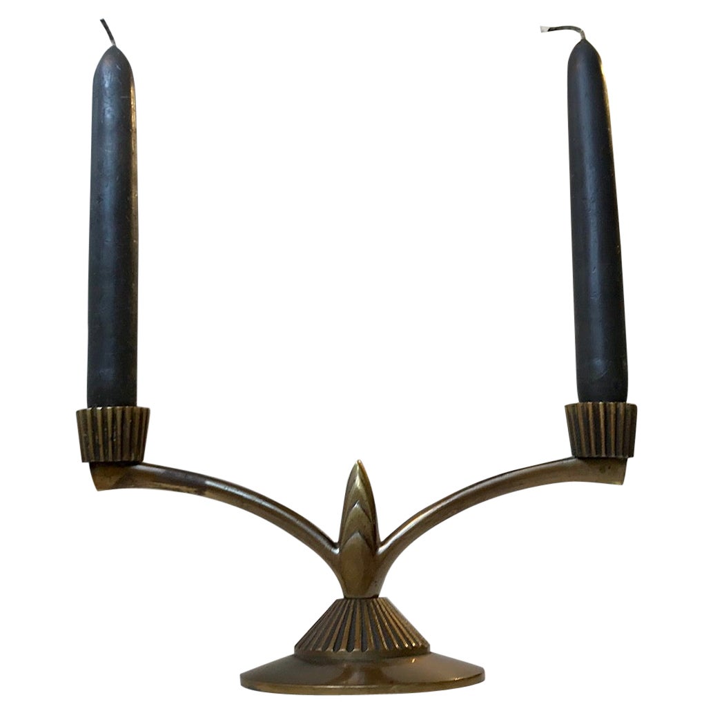 Art Deco Terracotta Candelabra, France, circa 1930s For Sale at 1stDibs
