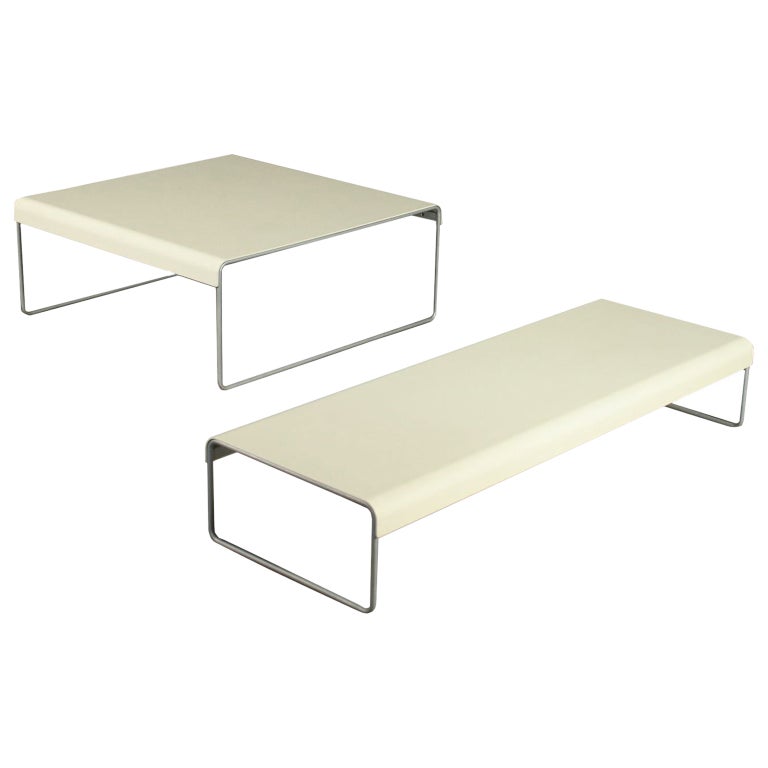 Coffee Tables Zap Piero Lissoni for Cassina Metal Aluminium, 1990s at ...