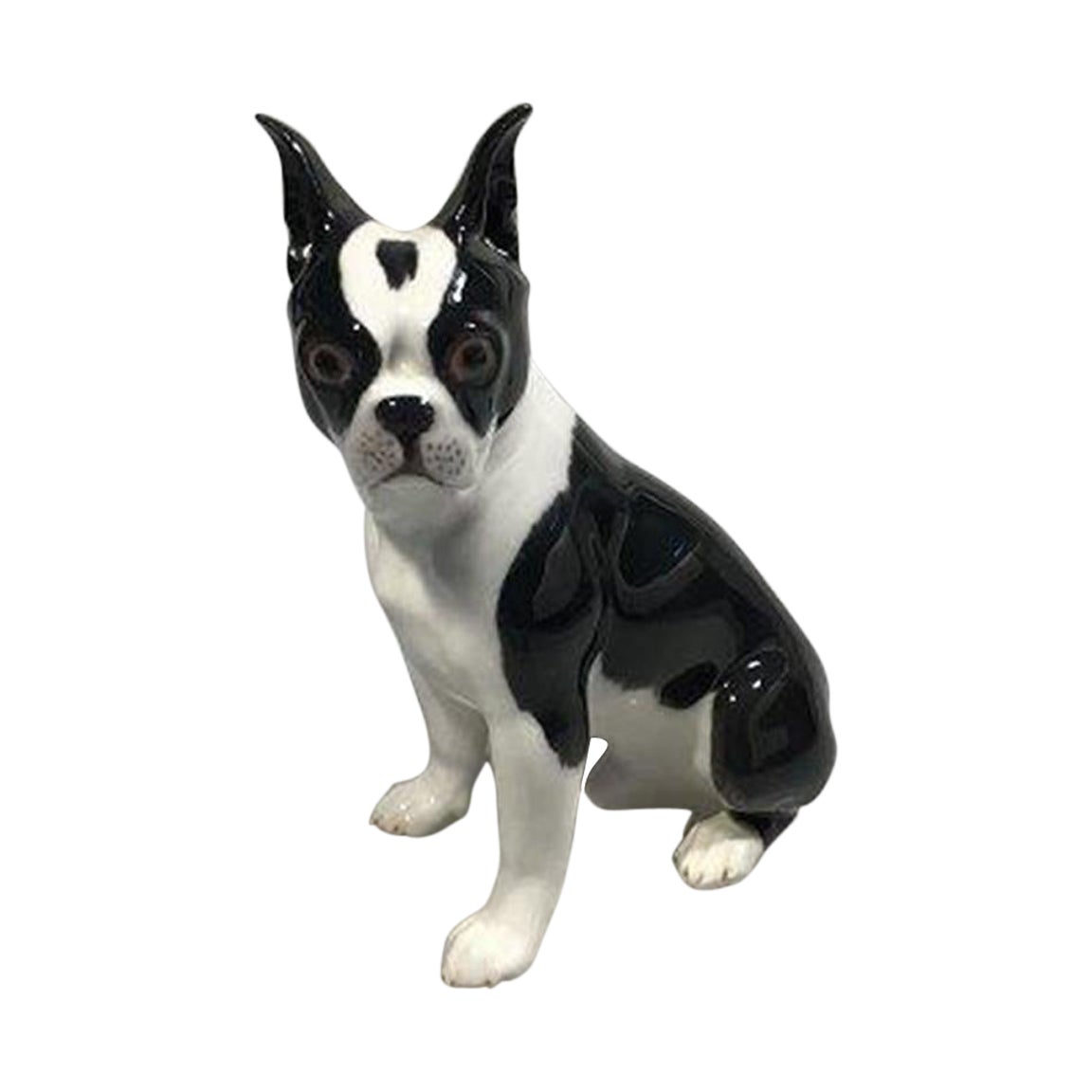 Life-Size Bronze French Bulldog, Boston Terrier Statue For Sale at 1stDibs
