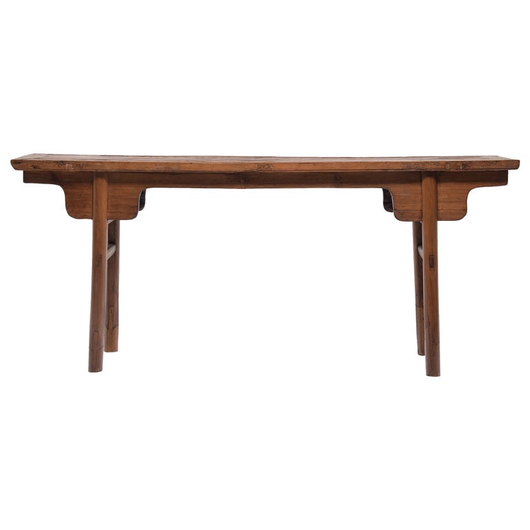 Chinese Ming-Form Calligraphy Table, c. 1750 For Sale at 1stDibs