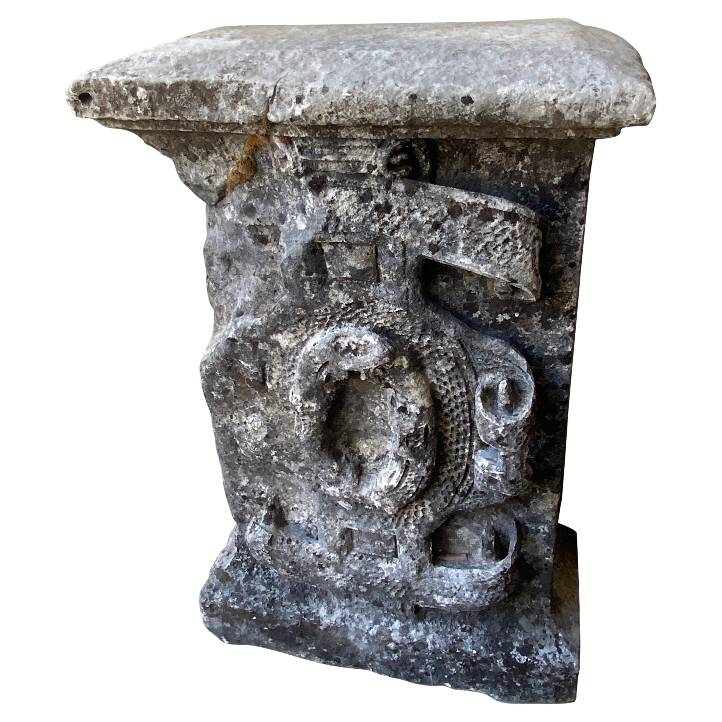 18th Century Limestone Medieval Column For Sale at 1stDibs