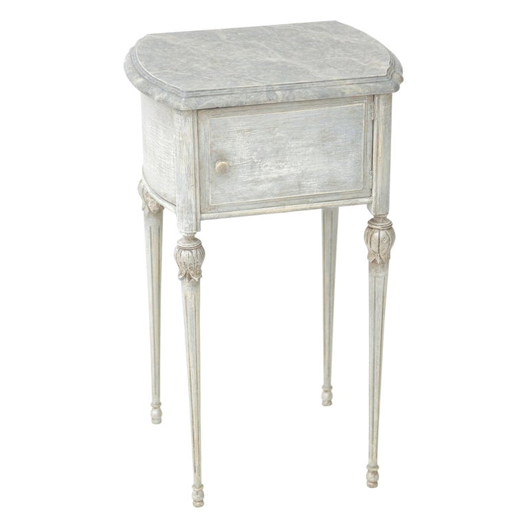 Painted French Pot Stand Side Table For Sale at 1stDibs