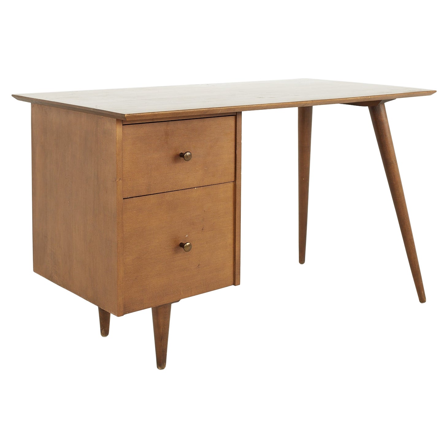 Paul McCobb for Planner Group Mid Century Maple Desk at 1stDibs