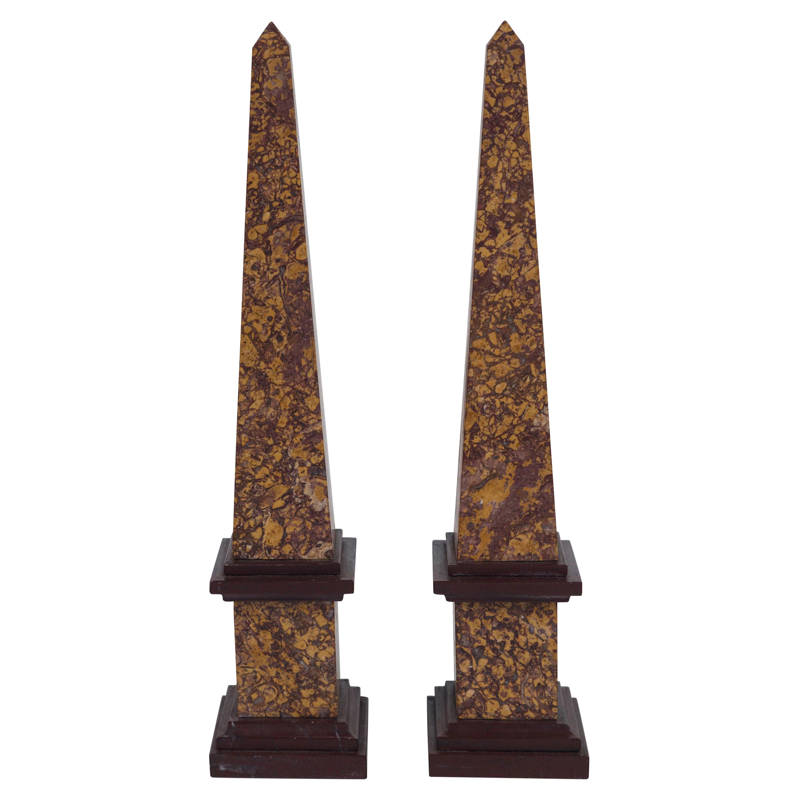 Group of Antique French Marble Obelisks at 1stDibs