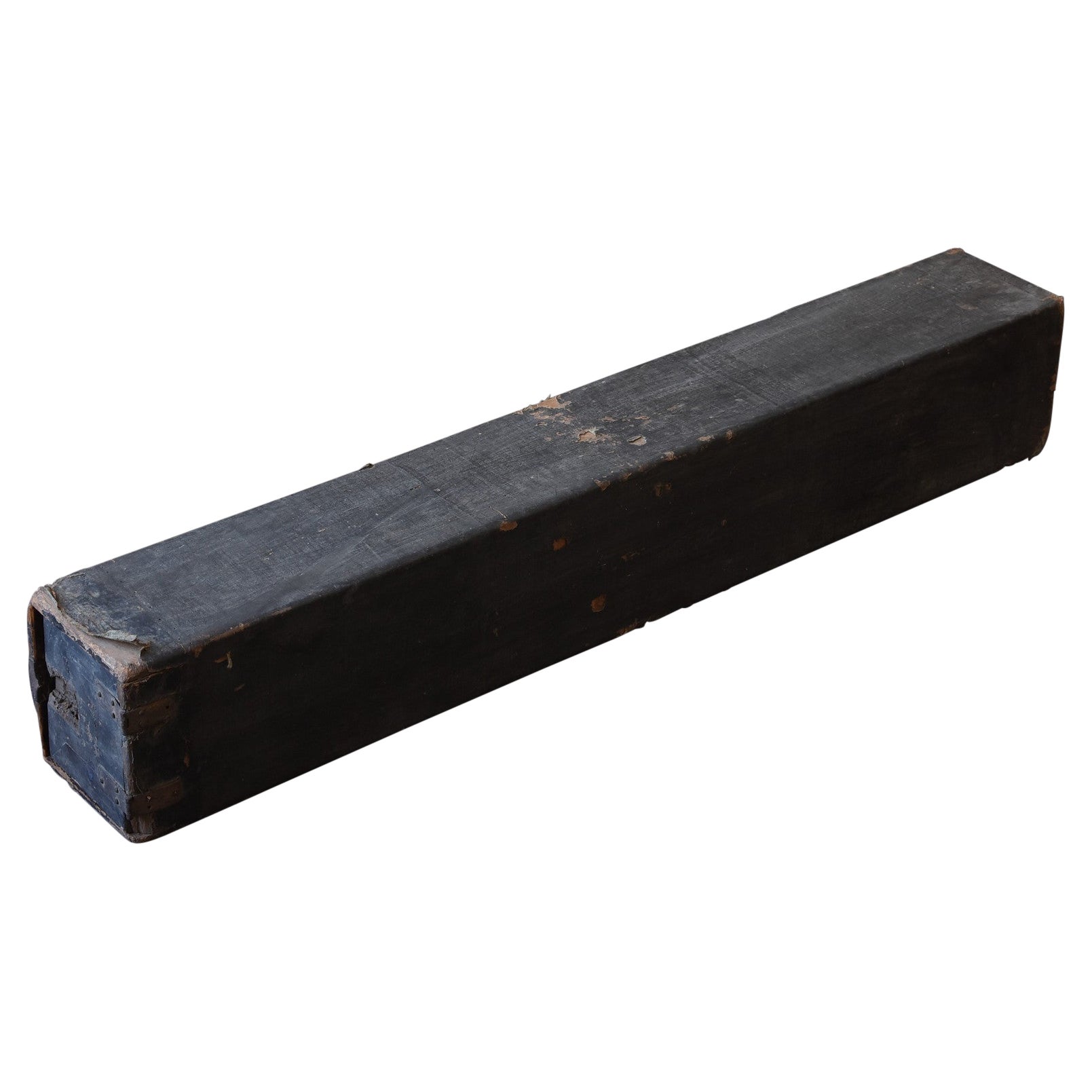 Antique Indian Wooden Planter Box with Weathered Patina and Protruding ...